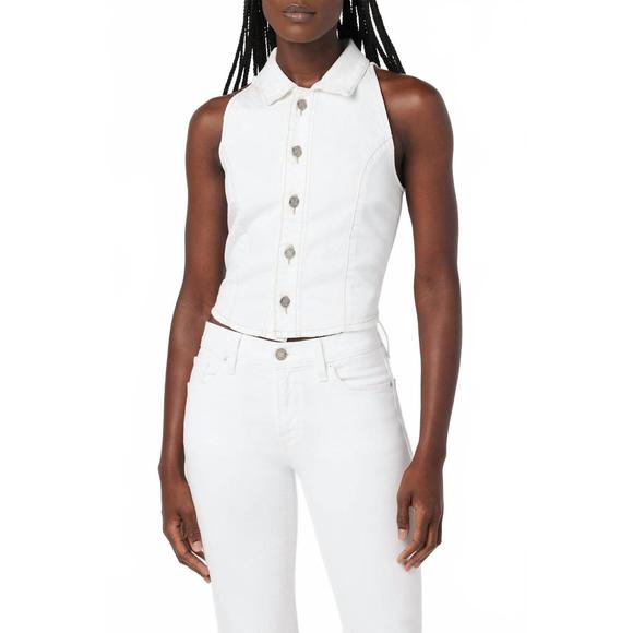 Hudson Jeans | Jackets & Coats | New Hudson Halter Vest In White | Poshmark
